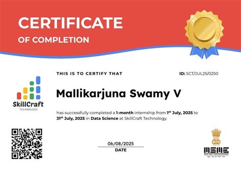 Thrilled To Have Completed My Internship As A Data Science Intern At