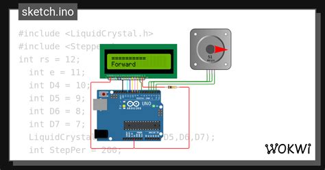 แสดงสถานะของมอเตอร์บนจอ Lcd Wokwi Esp32 Stm32 Arduino Simulator