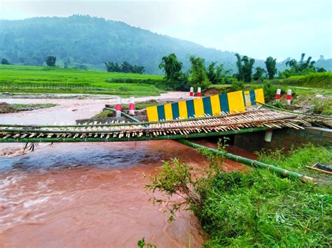 မိုင်းဖြတ်မြို့နယ်၊ နမ့်ပန် ကျေးရွာအုပ်စုတွင် ကျေးရွာချင်းဆက်လမ်း ပေါ်၌ တံတားတစ်စင်း ပျက်စီးမှုဖ