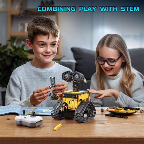 3 In 1 Building Block Remote Control Smart Programming Toy Robot Banlight