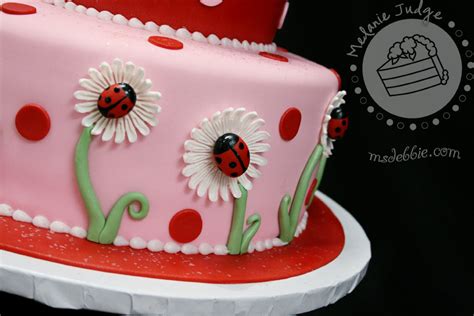 Lady Bug 1st Birthday Cake And Cookies Phd Serts And Cakes