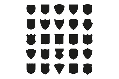 Black Shield Silhouettes Shields Awards Silhouette Knights