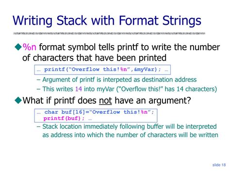 ppt buffer overflow exploits powerpoint presentation free download