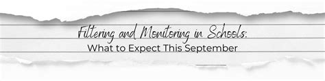 Filtering And Monitoring In Schools What To Expect This September