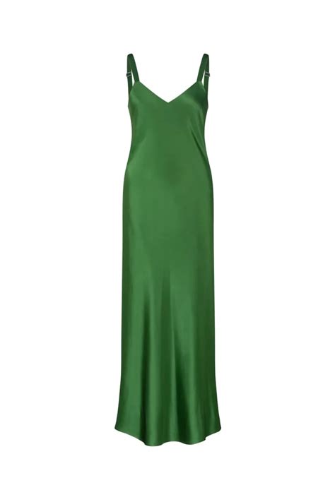 Caravan And Co Lightness Of Being Classic Silk Slip Dress Thyme Clothing