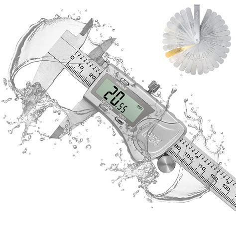 Buy CAMWAYDigital Caliper Waterproof 32PCS Feeler Gauge Digital