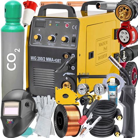 SPAWARKA MIGOMAT INWERTOROWY MAGNUM 200 2 KN MIG MMA MAG 230V 400V ZESTAW 5901076101743 Cena