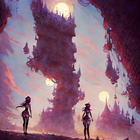 Girl With Thong Steampunk Fantasy Castle By The B By Ziggyxdust On Deviantart