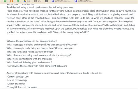 Read the following scenario and answer the following | Chegg.com