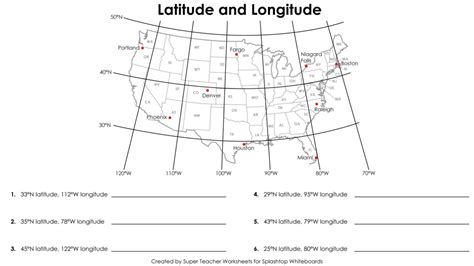 Printable United States Map With Longitude And Latitude Lines