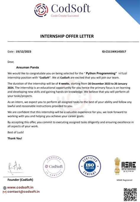 Ansuman Panda On Linkedin Codesoft Internship Codesoftinternship