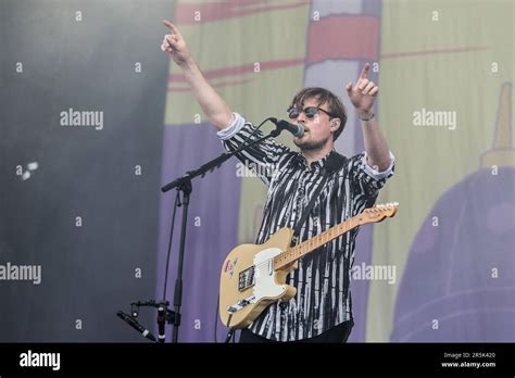 Berlin Germany 1009 2017 British Band Django Django Perform At The