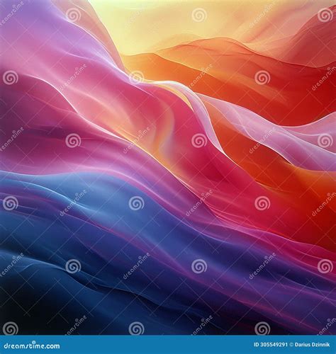 Graphical Representation Of A Coloured Sine Wave AI Generative Stock