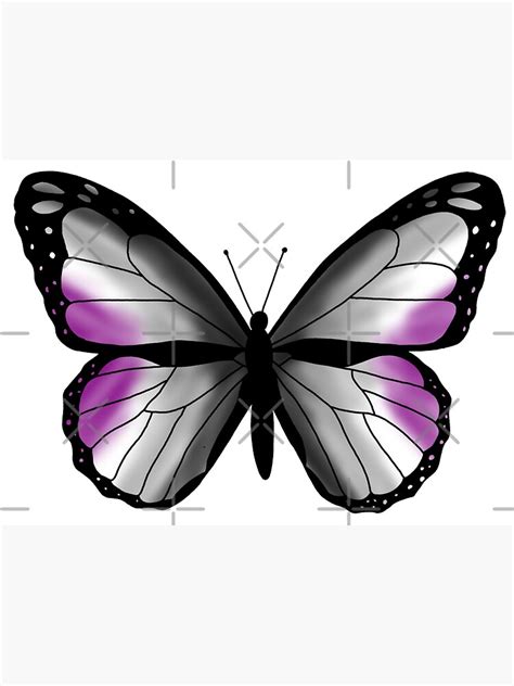 Asexualdemisexual Pride Butterfly Sticker By Louiseheydon Redbubble