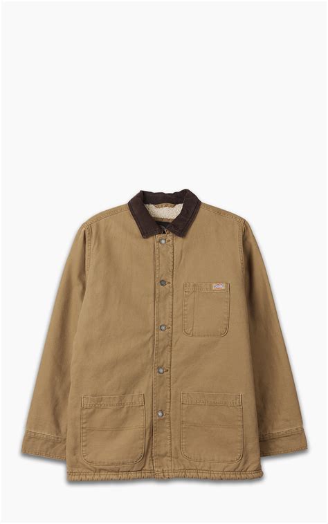 Dickies Duck Canvas Chore Coat Stone Washed Brown Duck Cultizm