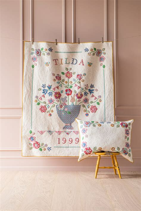 Tilda Jubilee Birthday Quilt Kit In Dove White 53in X 66in Finished