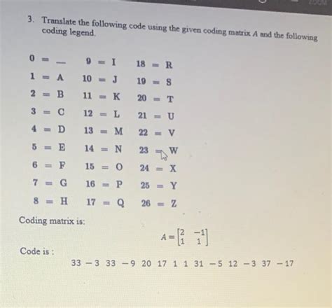 solved 3 translate the following code using the given