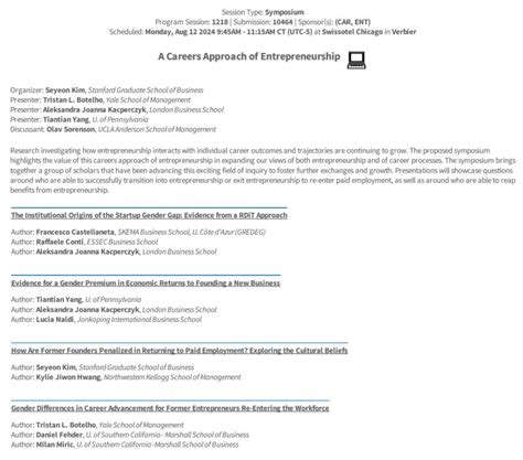 Francesco Castellaneta On Linkedin Aom2024 Entrepreneurshipcareers
