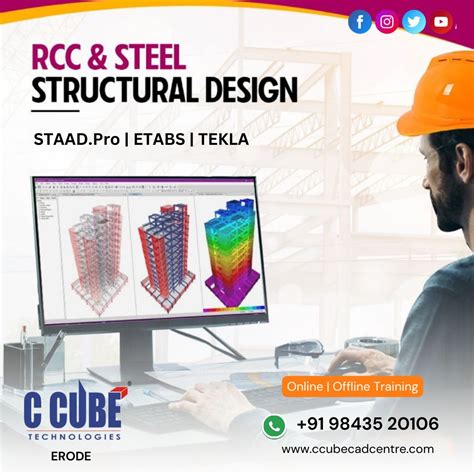 C Cube Cad Centre On Linkedin Structuraldesign Rccdesign Steelstructures Engineeringeducation…