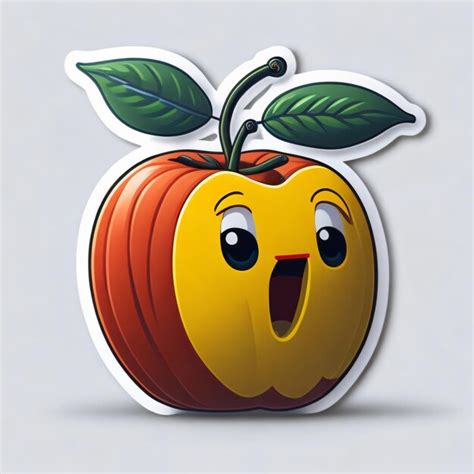 Premium Photo Apple Sticker 2