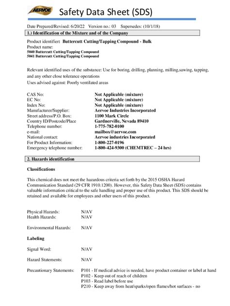 Fillable Online Ct 90 Cutting And Tapping Compound Msds Fax Email Print Pdffiller