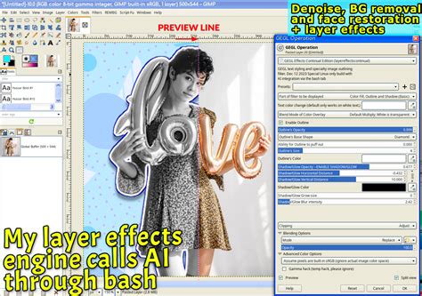 A Special Linux Only Update For My Gimp Layer Effects Engine Gegl