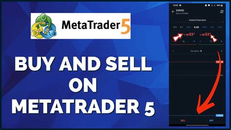 How To Buy And Sell On Metatrader 5 Youtube