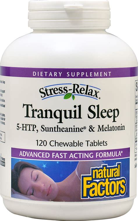 Natural Factors Stress Relax® Tranquil Sleep 120 Chewable Tablets