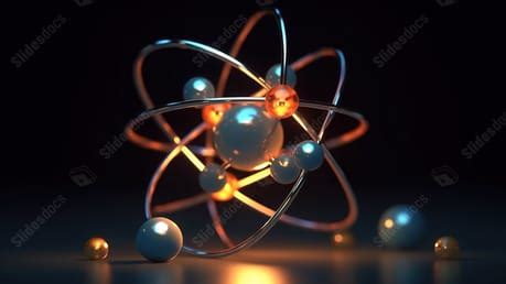 A Atomic Atom With A Light And A Glowing Atom Powerpoint Background For Free Download Slidesdocs