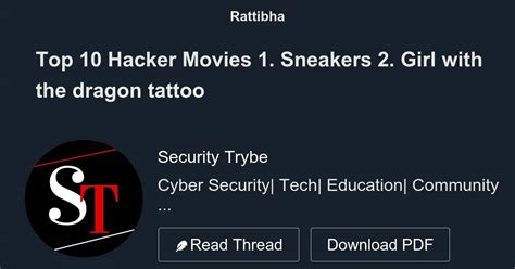 Top Hacker Movies Sneakers Thread From Security Trybe