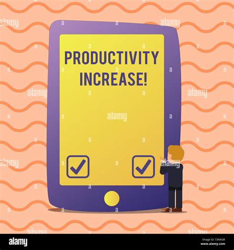 Conceptual Hand Writing Showing Productivity Increase Concept Meaning