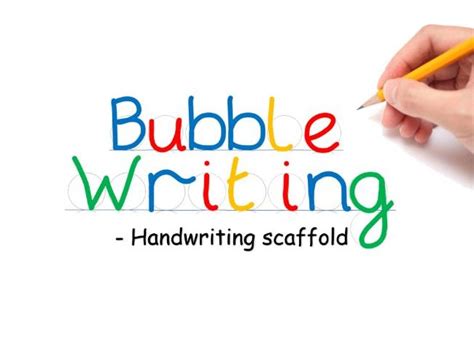 Bw Yellow Bubble Scaffold Sheets Pencil Teaching Resources