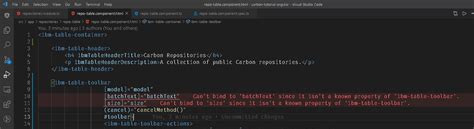 Template Parse Errors Binding Propertys Angular Carbon Stack