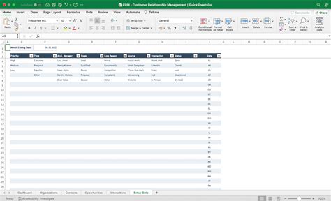 Crm Excel Template Client Tracker Spreadsheet Customer Relationship Management Database