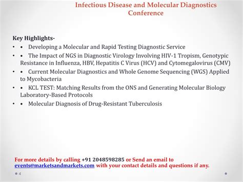 Ppt Infectious Disease And Molecular Diagnostics 2024millennium