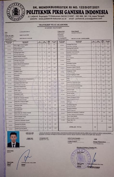 Cara Membuat Transkrip Nilai