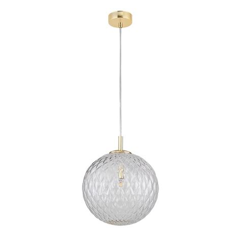 Lampa wisząca do sypialni Cadix Gold 30cm TK Lighting