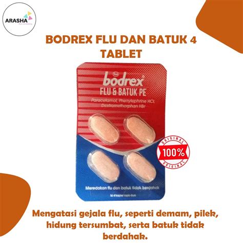 Jual Bodrex Flu And Batuk Pe Obat Flu Batukdemamhidung Tersumbatbersin Bersin Perstrip 4