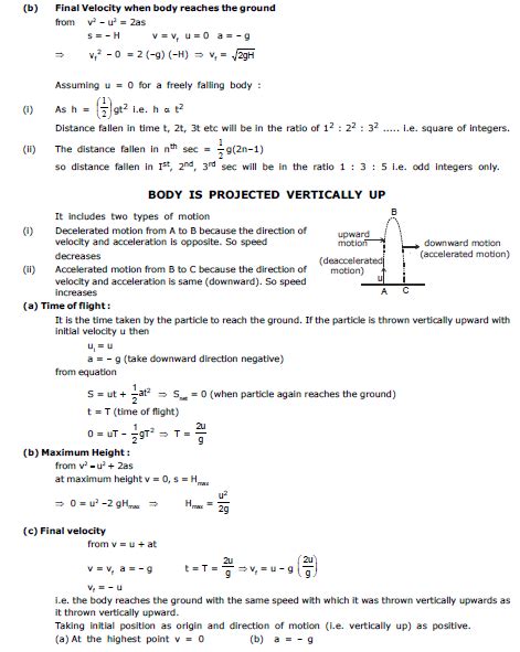 Cbse Class 9 Science Motion Notes