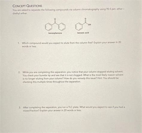 Solved CONCEPT QUESTIONS You Are Asked To Separate The Chegg