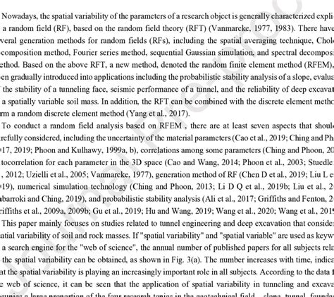 Spatial Variability Of Geological Conditions In The Stratum A Download Scientific Diagram