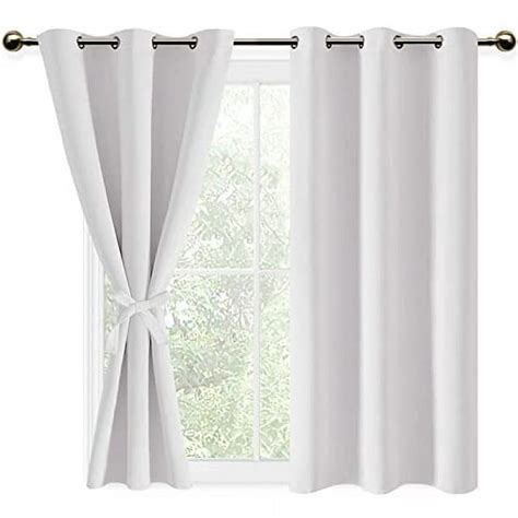 Dwcn Blackout Curtains For Bedroom With Tiebacks Room Darkening