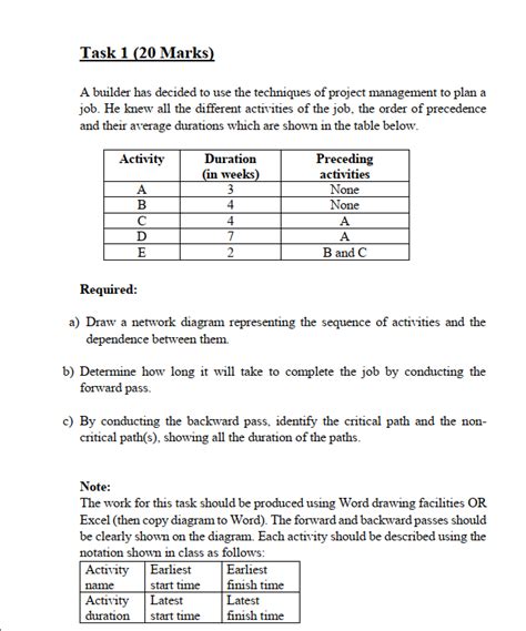 Solved Task Marks A Builder Has Decided To Use The Chegg