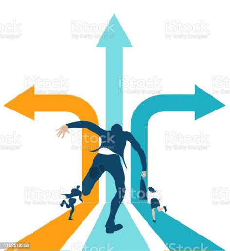 더 나은 장소 급여 성장 최고의 거래 및 전문적인 기회를 위해 경쟁하는 비즈니스 사람들 가능성에 대한 스톡 벡터 아트 및 기타