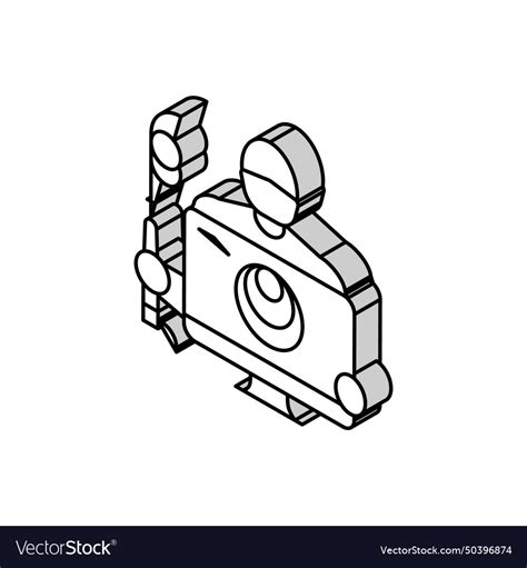 Colonoscopy Health Check Isometric Icon Royalty Free Vector