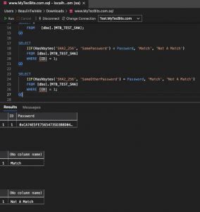Sha Hashing In Sql Server My Tec Bits