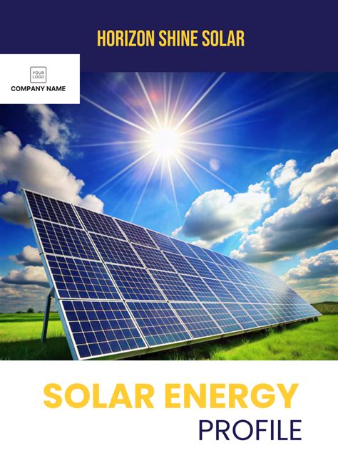 Free Solar Energy Templates To Edit Online