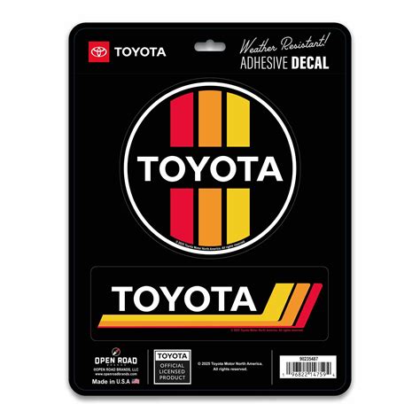 Toyota Logo 2 Pack Adhesive Vinyl Decals Fun Toyota Stickers For Car