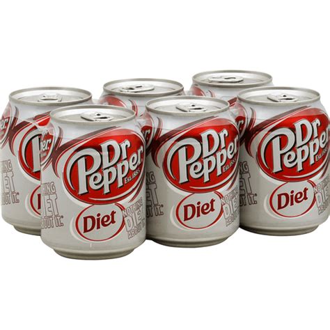 Diet Dr Pepper 8 Fl Oz Cans 6 Pack Cola Sun Fresh