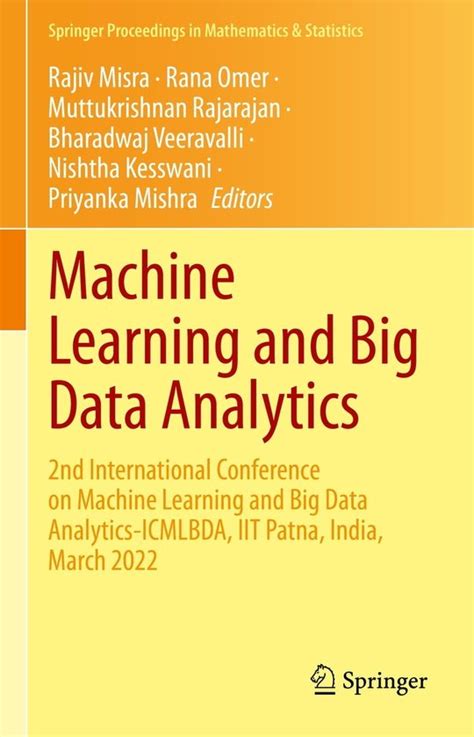 Springer Proceedings In Mathematics And Statistics 401 Machine Learning And Big Data Bol
